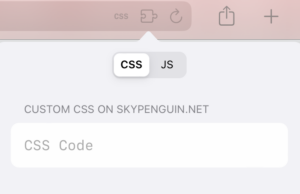 iphone SafariのCSSカスタマイズ Makeover Custom CSSの使い方・初期設定方法